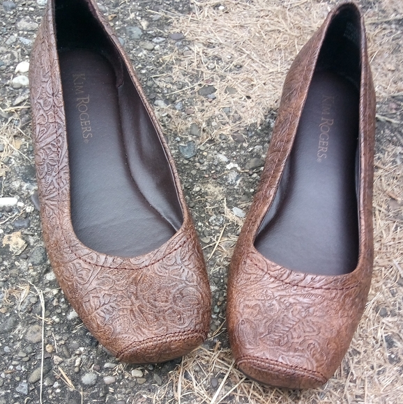 Kim Rogers | Shoes | Kim Rodgers Leather Flora Flats | Poshmark